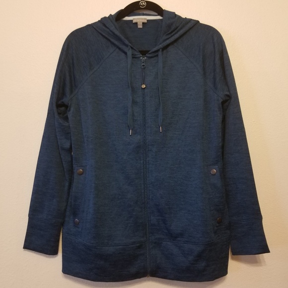 Talbots | Tops | T By Talbots Teal Athleisure Fullzip Hoodie | Poshmark
